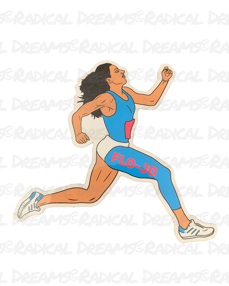 Flo Jo Running - STICKER – Radical Dreams Pins