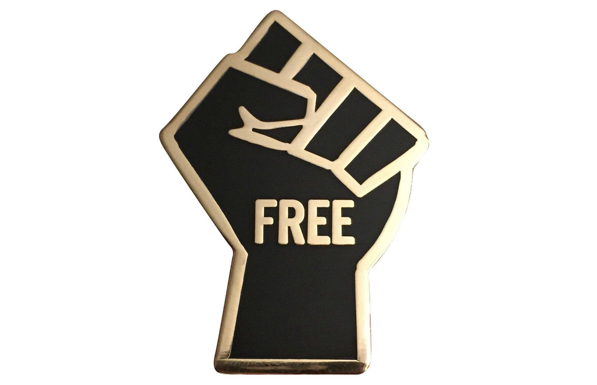 FREEdom Fist Lapel Pin – Radical Dreams Pins