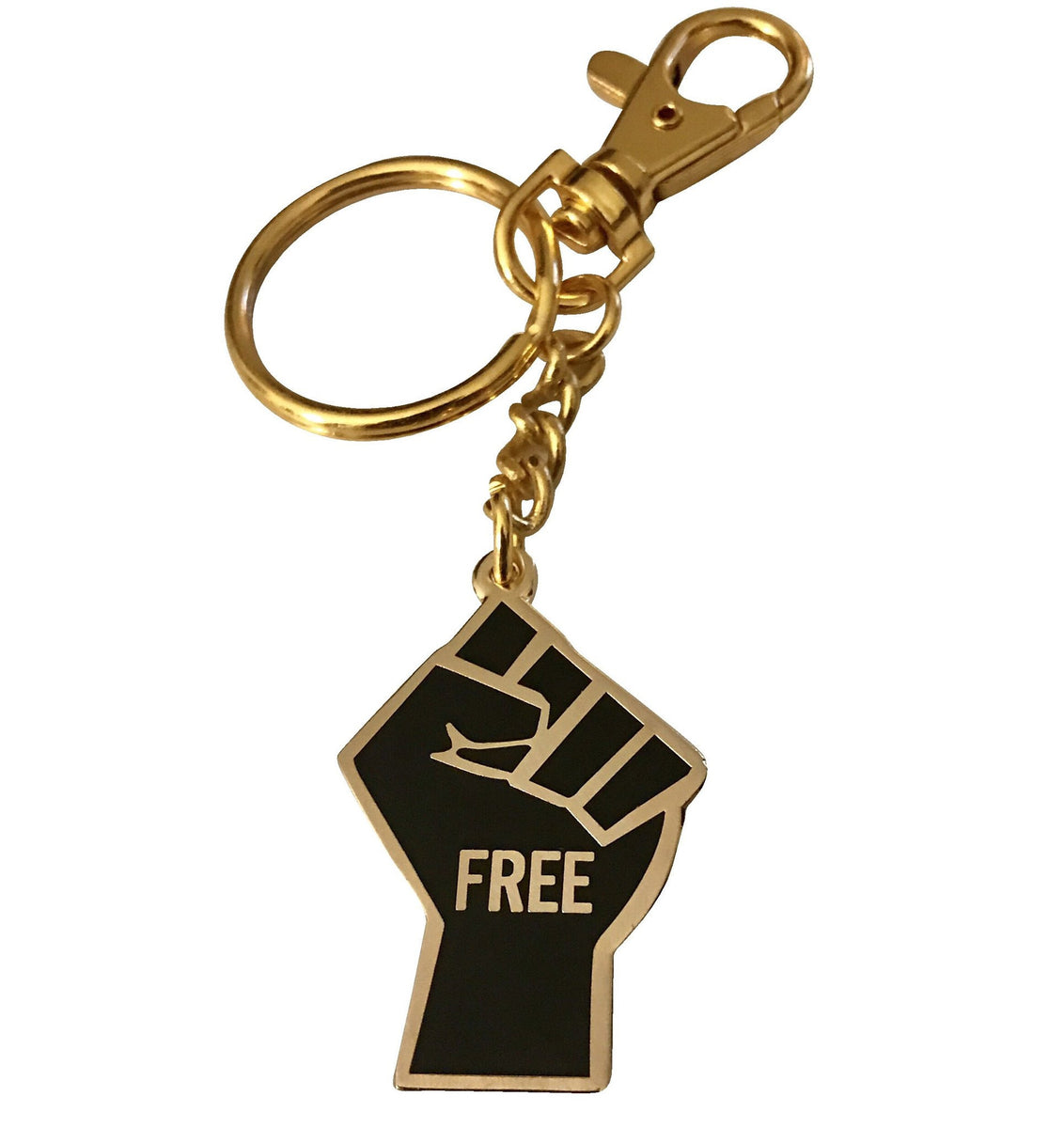 FREEdom Fist - Keychain – Radical Dreams Pins